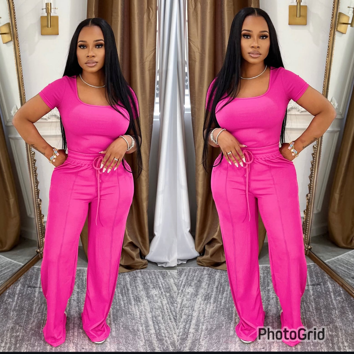 Maria Set (Hot Pink) – LEGENDARY 5 BOUTIQUE